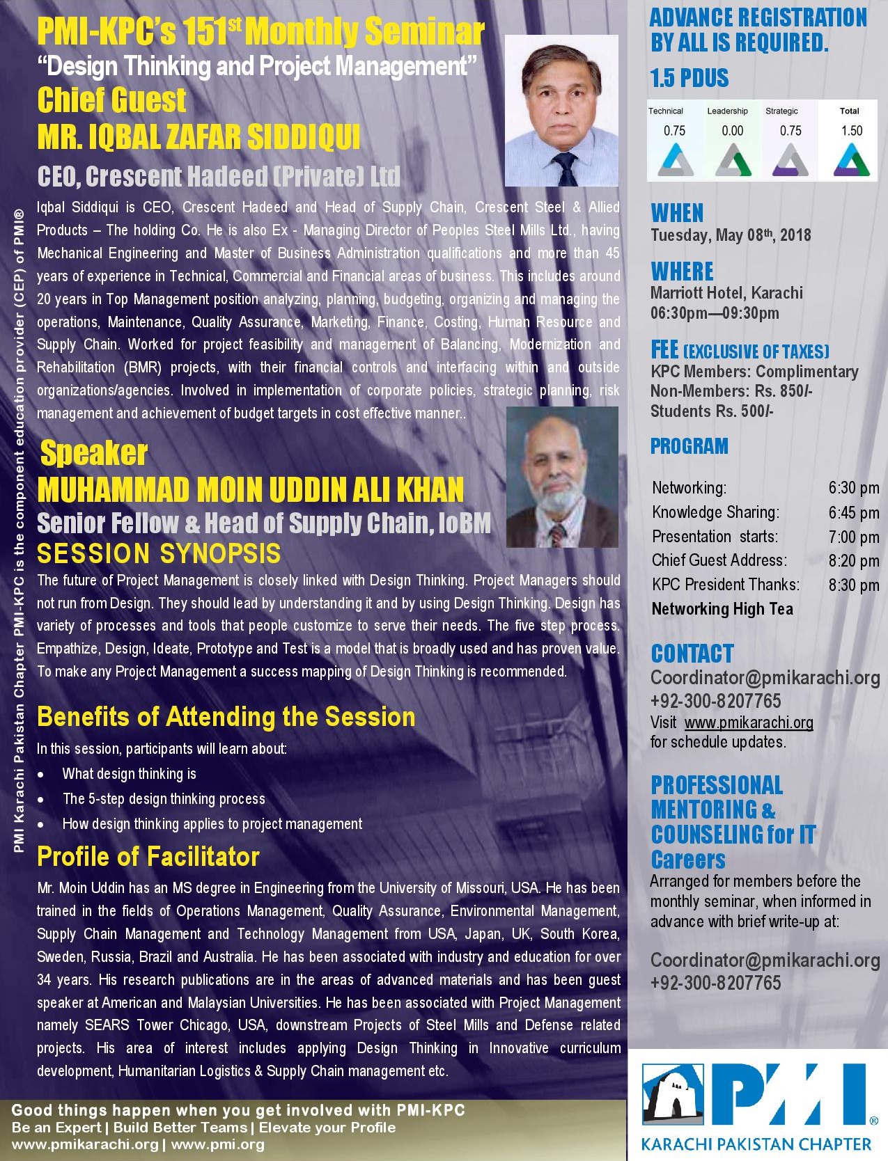 151 Monthly Seminar - Design Thinking & Project Management | PMI ...